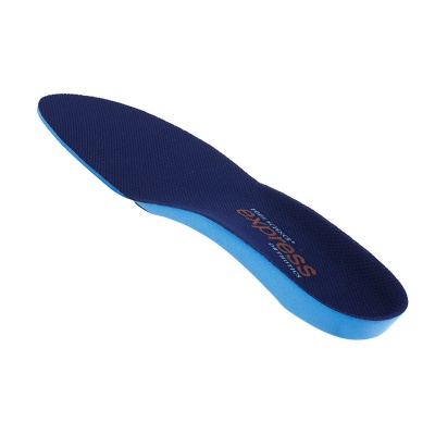 Express Orthotics Firm Density Blue Full Length Insoles - Think Sport